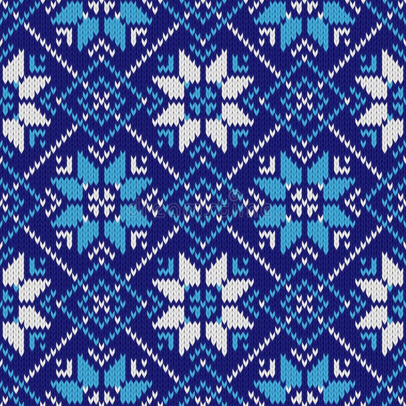 Christmas Knitted Seamless Tileable Pattern. Realistic Knitted Fabric ...