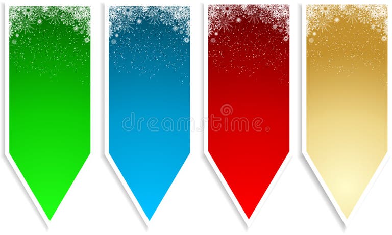 Different Coloured Christmas Labels Stock Illustrations – 2 Different ...