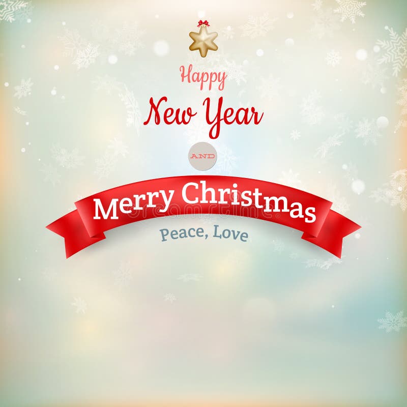 Christmas Landscape Poster. EPS 10 Stock Vector - Illustration of ilex ...