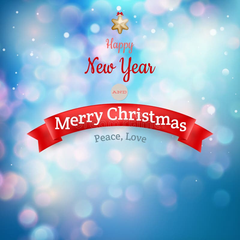 Christmas Landscape Poster. EPS 10 Stock Vector - Illustration of ...