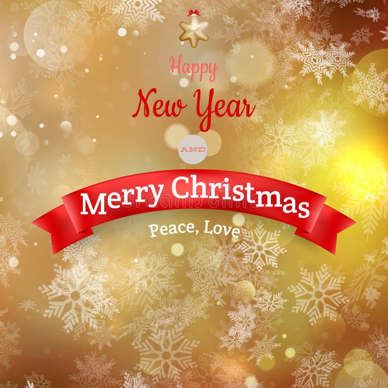 Christmas Landscape Poster. EPS 10 Stock Vector - Illustration of ...