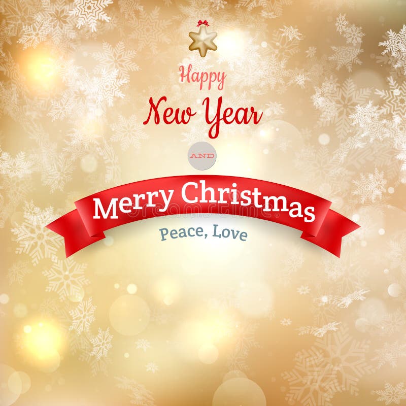 Christmas Landscape Poster. EPS 10 Stock Vector - Illustration of ...