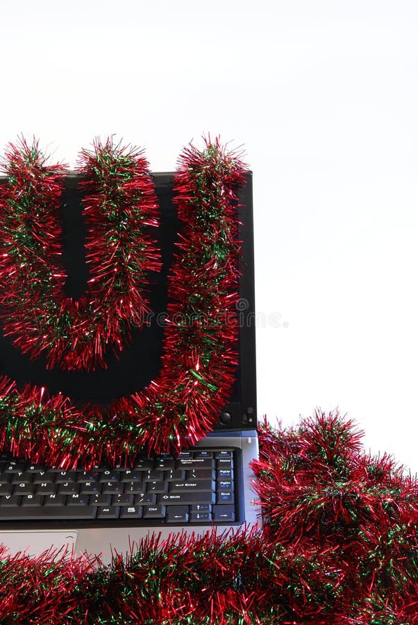 Christmas Laptop stock photo. Image of convertible, christmas - 4165392