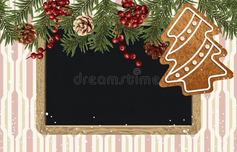 Christmas Layout stock illustration. Illustration of postcard - 134756369
