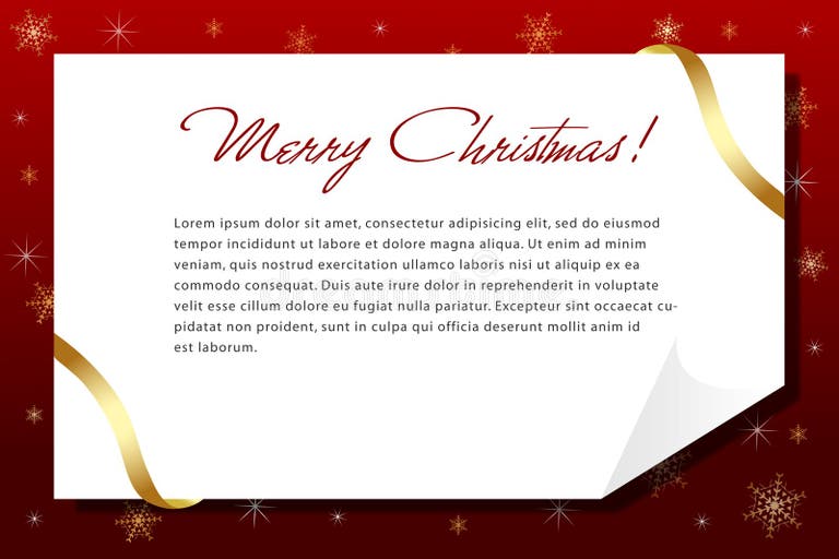 Christmas Background Letter Stock Illustrations – 109,346 Christmas ...
