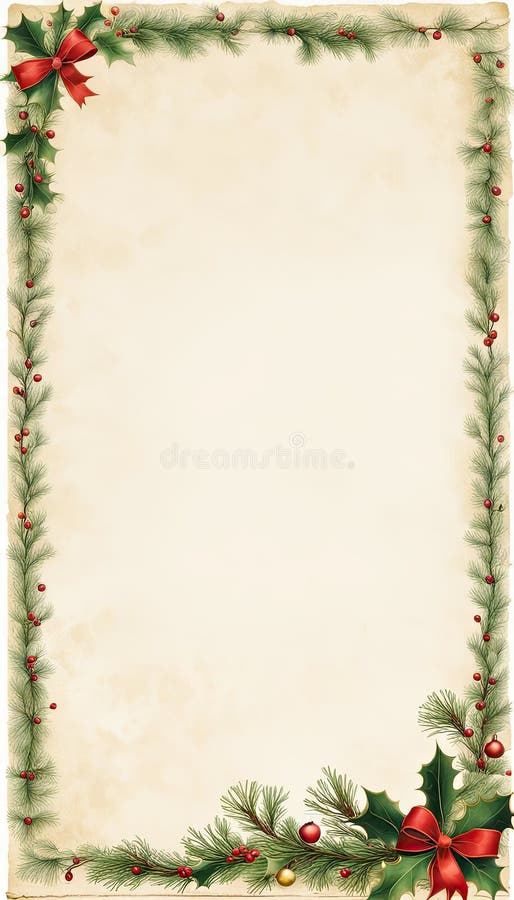 Christmas Letter Background Stock Illustration - Illustration of space ...
