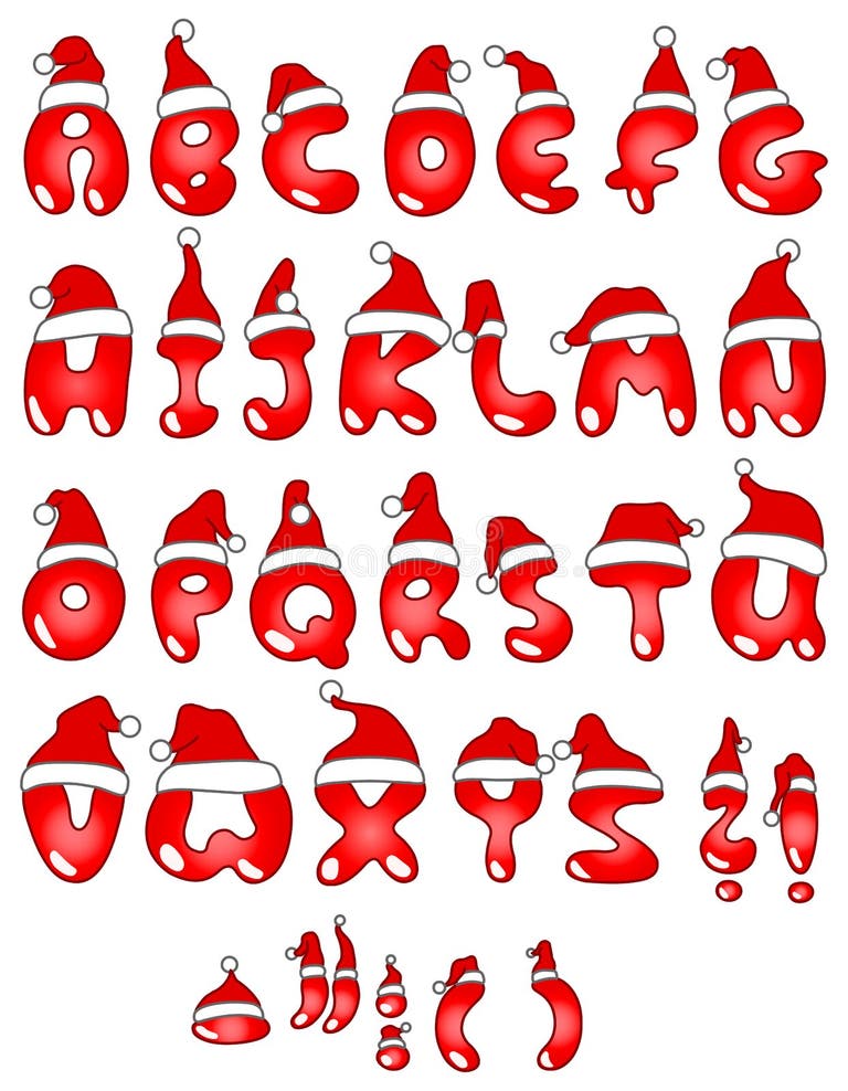 Alphabet Letters Christmas Stock Illustrations – 7,885 Alphabet Letters ...