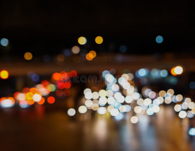 Christmas Light Concept with Night Bokeh Multi Color Background Stock ...