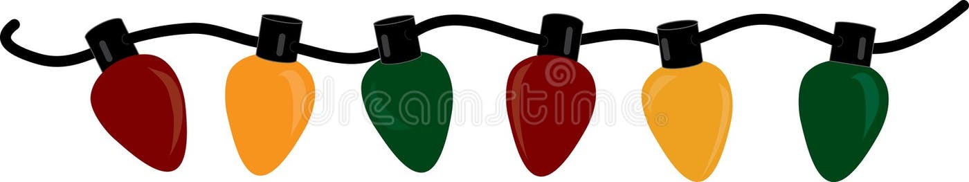 Christmas Lights Strand Stock Illustrations – 233 Christmas Lights ...