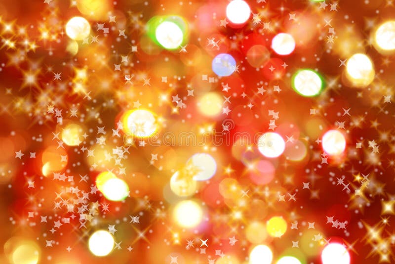 Sparkling Red Christmas Party Lights Background Stock Photo - Image of ...