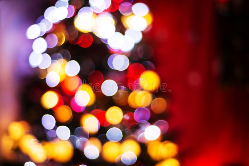 Blurred Christmas lights stock photo. Image of beautiful - 202235498