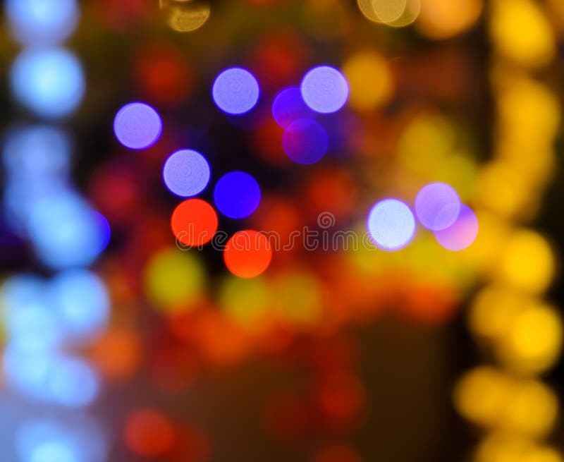 Christmas Lights Bokeh Background Stock Image - Image of bright ...