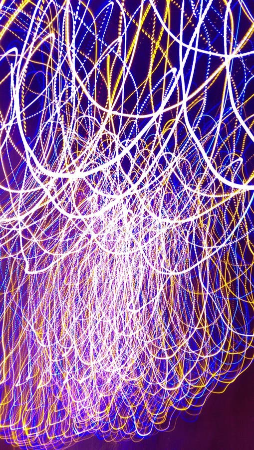 Christmas Lights Color Long Exposure Stock Photo - Image of exposure ...