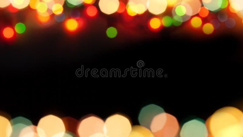 Christmas Lights of Different Colors Stock Image - Image of bokeh ...