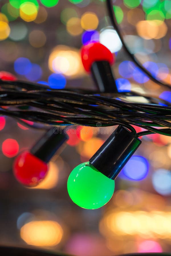Christmas and Party Lights of a Certain Type Stock Image - Image of ...