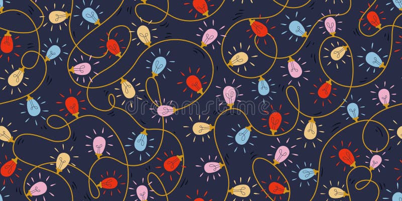 String Lightbulbs Stock Illustrations – 137 String Lightbulbs Stock ...