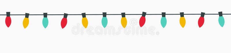 Christmas lights string stock vector. Illustration of backdrop - 129748928