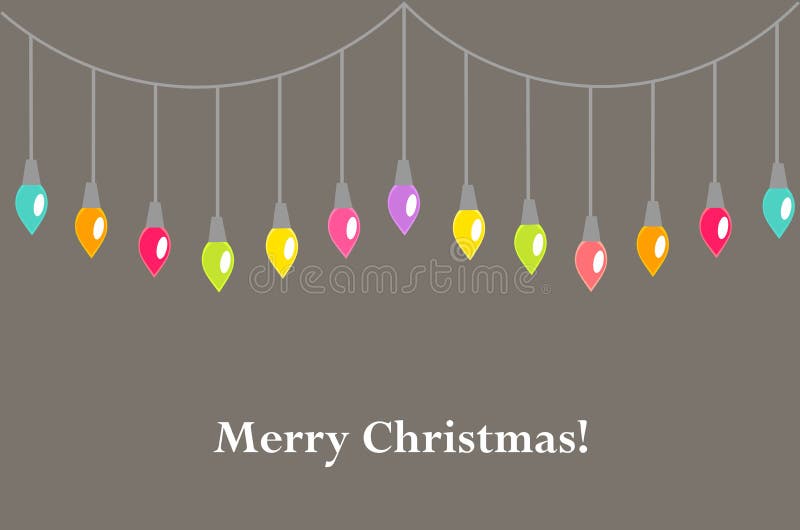 Christmas lights string stock vector. Illustration of backdrop - 129748928