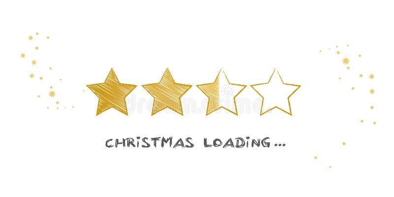 Christmas is Loading Background with Christmas Tree Stock Vector ...