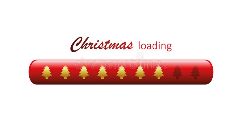 Christmas Tree Internet Loading Bar Stock Illustrations – 41 Christmas ...