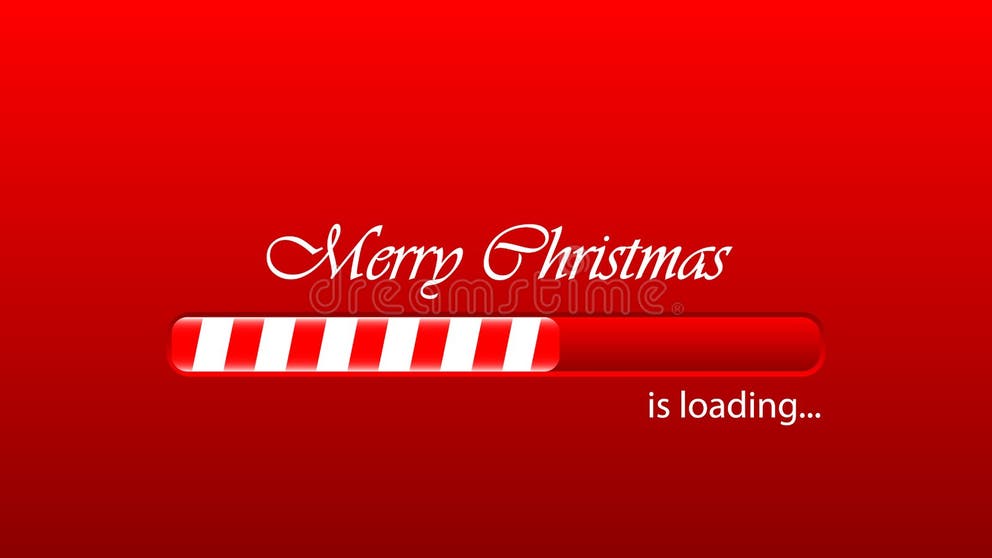 Christmas loading bar stock vector. Illustration of merry - 200595895