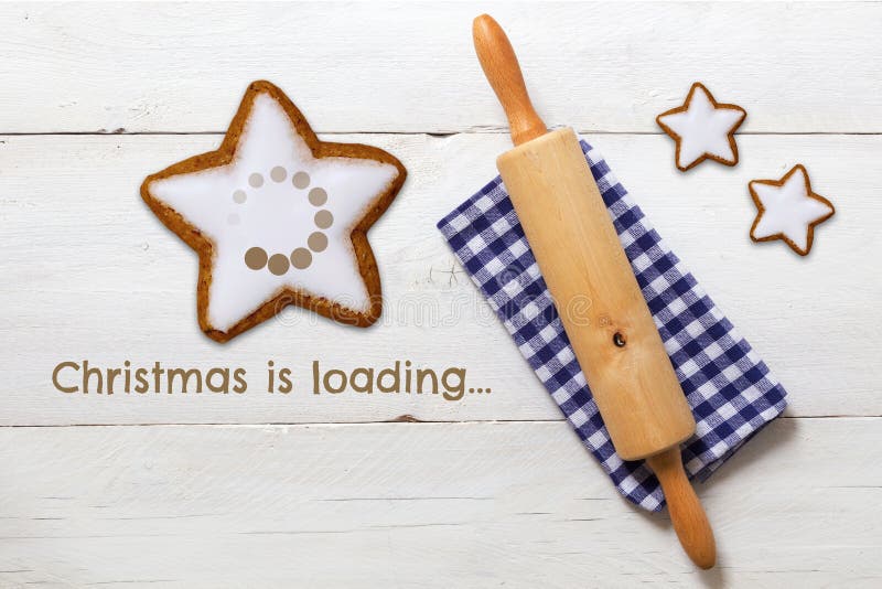 Christmas is Loading Concept Christmas Card Stock Image - Image of ...
