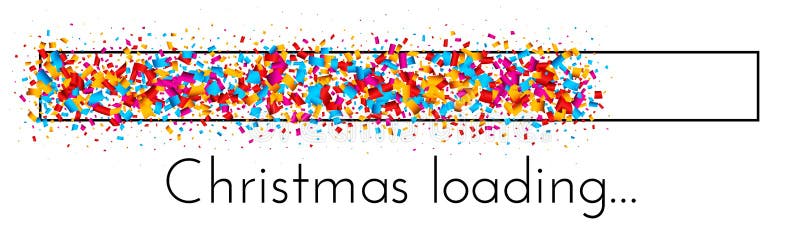 Christmas is Loading Progress Bar, Christmas Countdown Vector. Simple ...