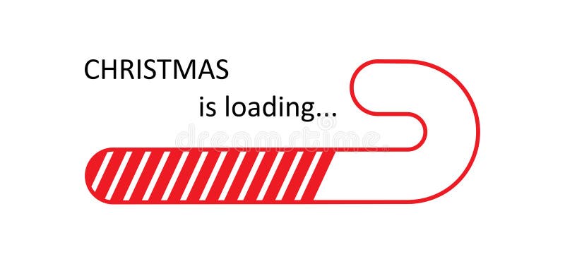 Christmas is Loading Progress Bar, Christmas Countdown Vector Candy ...