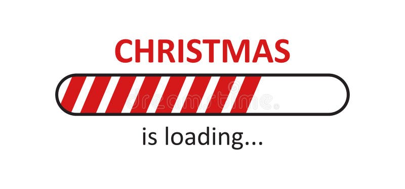Christmas is Loading Progress Bar, Christmas Countdown Vector. Simple ...