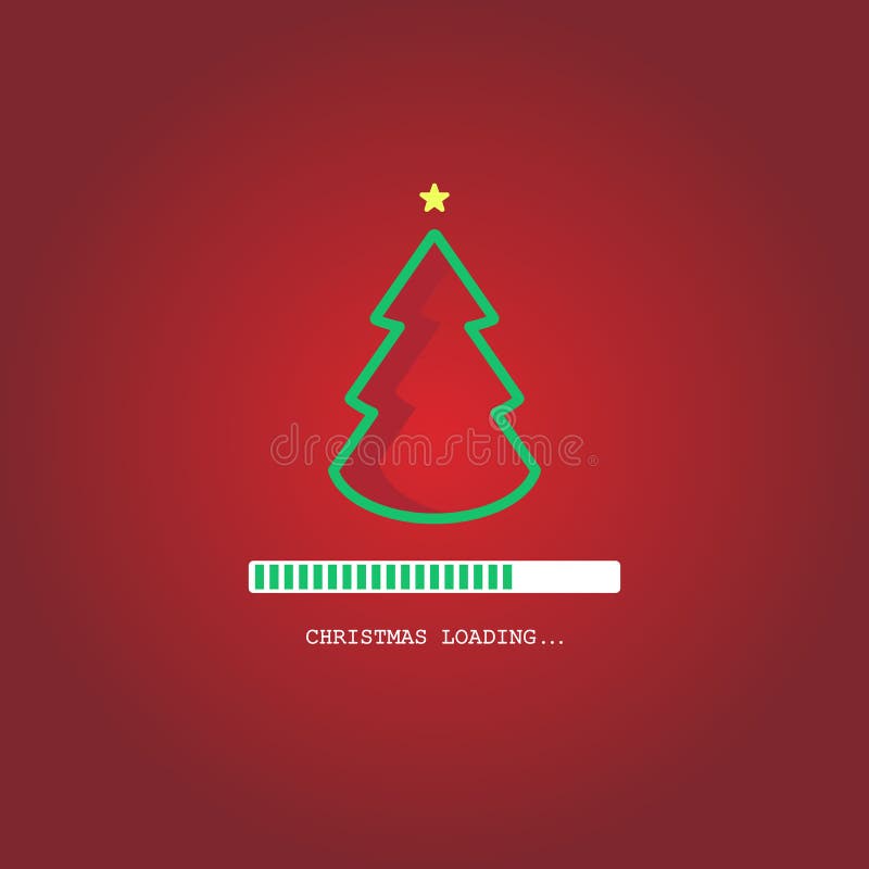 Christmas Tree Internet Loading Bar Stock Illustrations – 41 Christmas ...