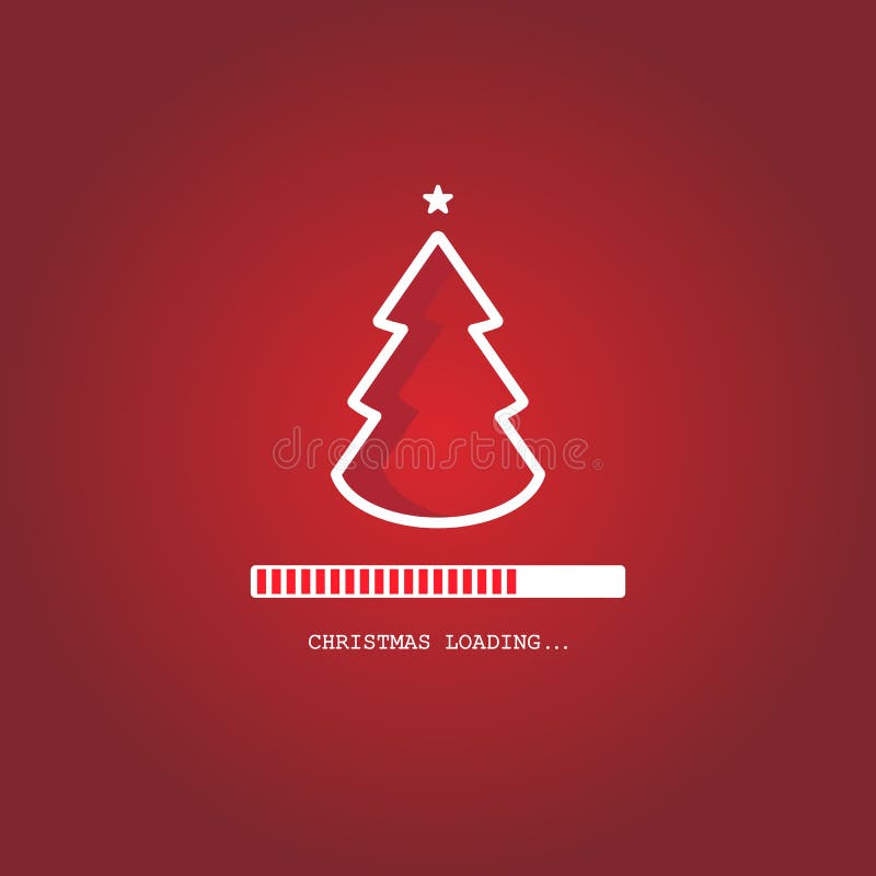 Christmas Tree Internet Loading Bar Stock Illustrations – 41 Christmas ...