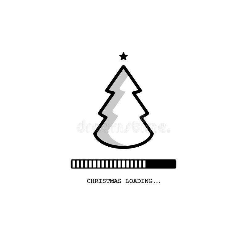 Christmas Tree Internet Loading Bar Stock Illustrations – 41 Christmas ...