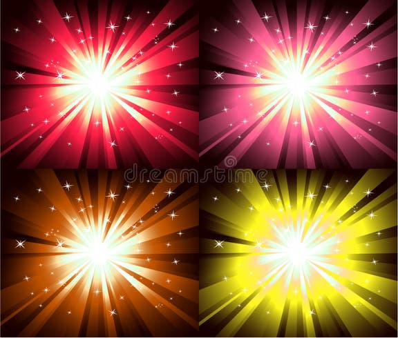 Christmas Magic Lights Explosion Stock Vector - Illustration of flow ...
