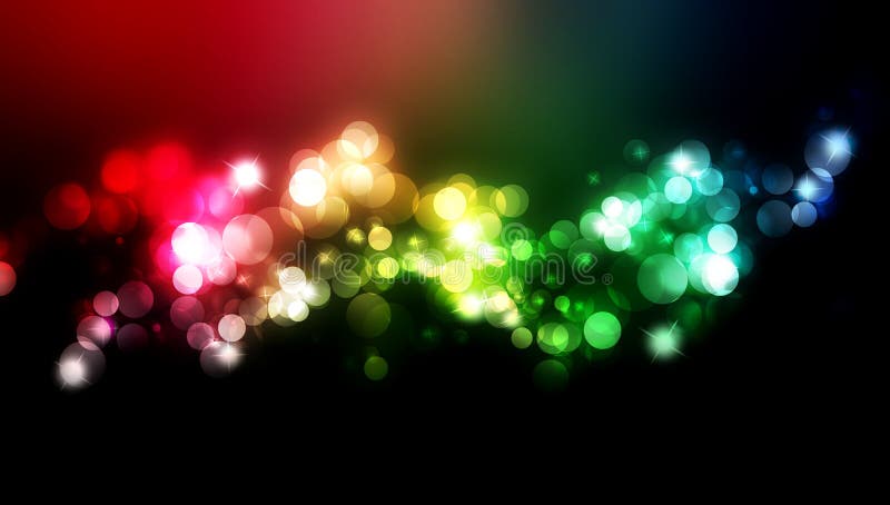 Christmas Magic Sparkle, Light Dots, Vector Bokeh Effect on Glitter ...