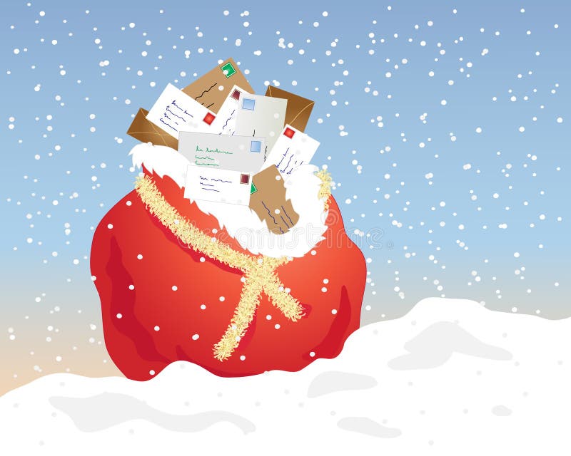 Christmas mail stock vector. Illustration of banner, child - 81713045