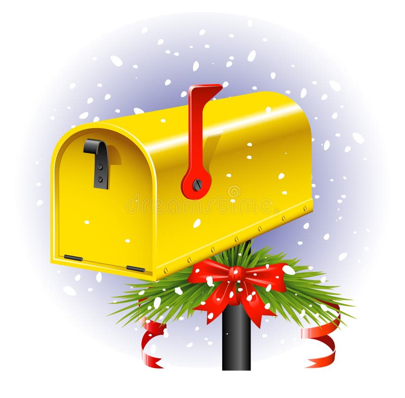 Christmas Mailbox stock vector. Illustration of icon - 17436243