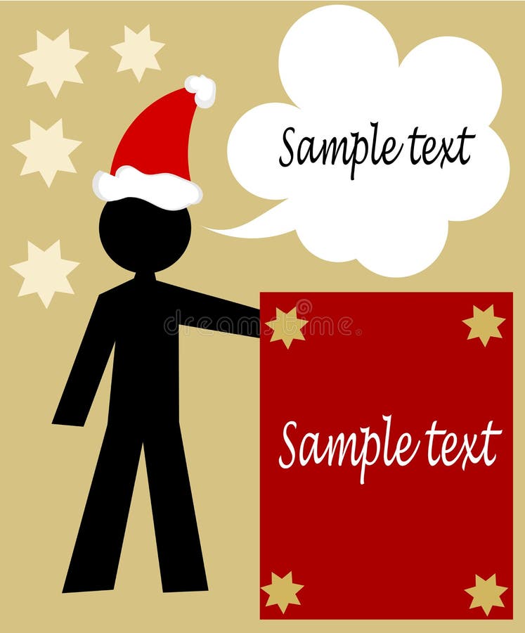 Christmas man stock vector. Illustration of copyspace - 16776444