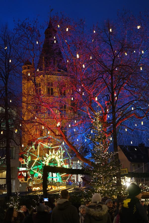 Christmas Market in Cologne Editorial Stock Photo - Image of lifestyles ...