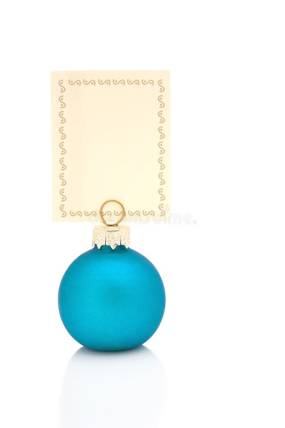 Christmas memo blue stock image. Image of ball, tree, clip - 1616755