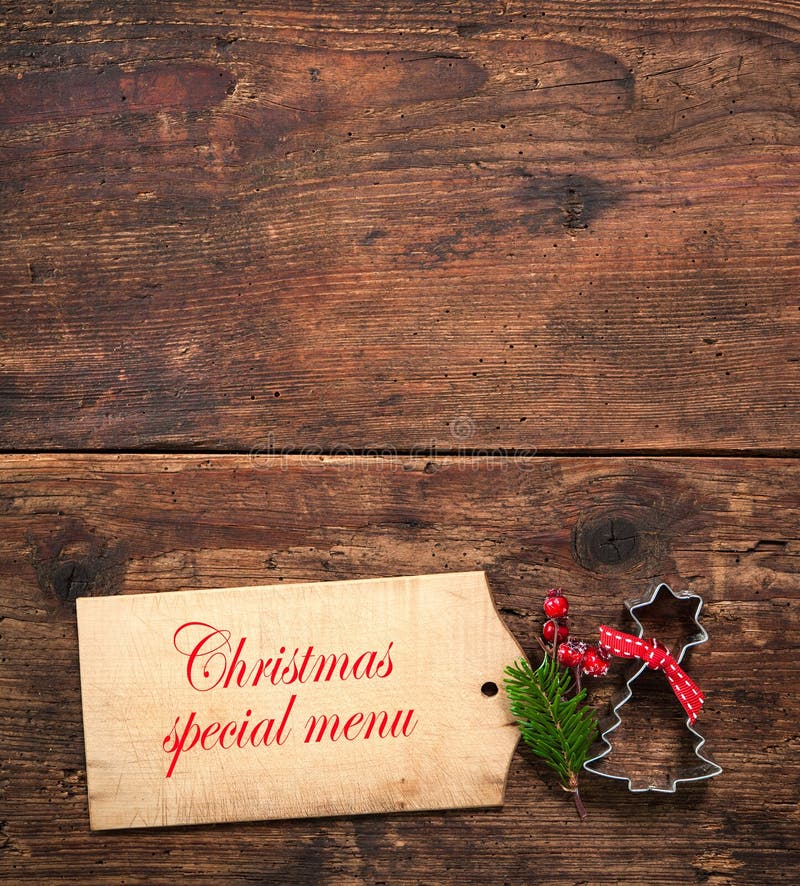 Christmas menu stock image. Image of decoration, invitation - 58864075