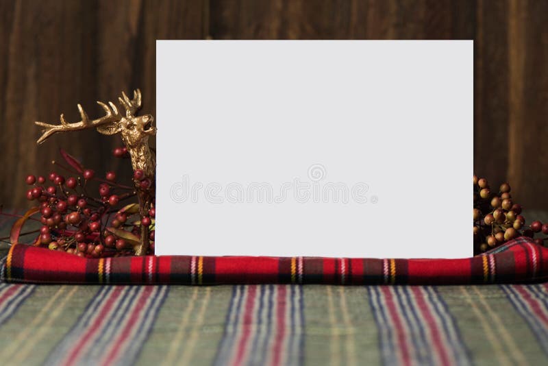 Christmas Menu, on Fabric Red Checkered Stock Photo - Image of space ...