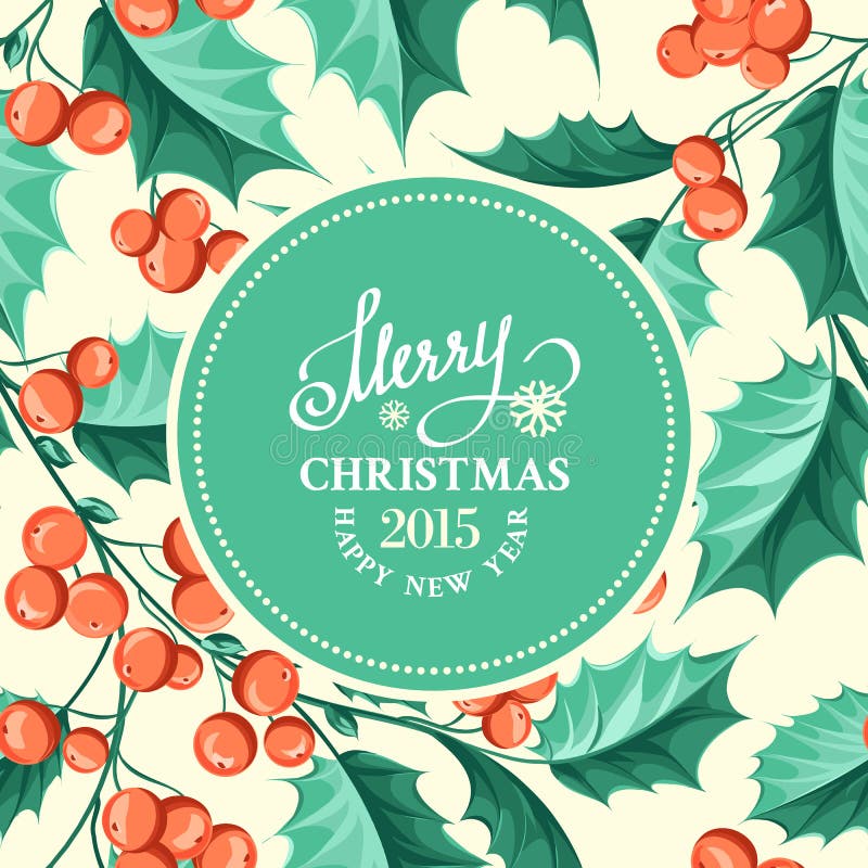 Christmas Mistletoe Border. Stock Vector - Illustration of drawn, party ...