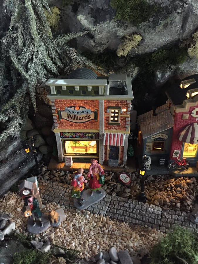 Christmas model village editorial stock image. Image of decor - 61571324