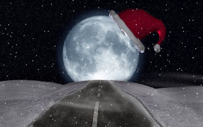 Christmas moon stock illustration. Illustration of relilgion - 21916557