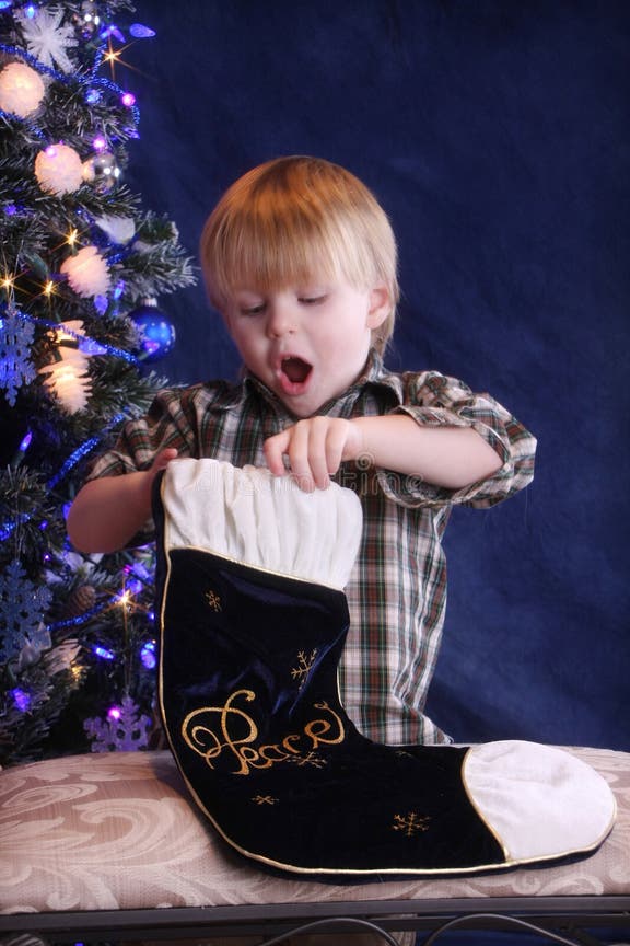 Christmas Morning stock image. Image of stocking, surprise - 11855113
