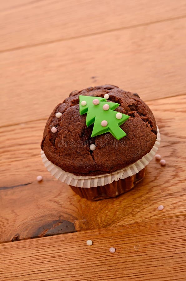 Christmas muffin stock image. Image of ancient, chocolate - 33263163