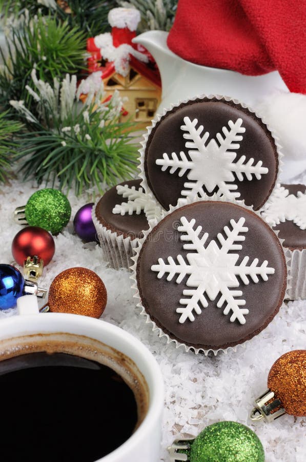 Christmas muffins stock image. Image of lunch, branches - 73641375