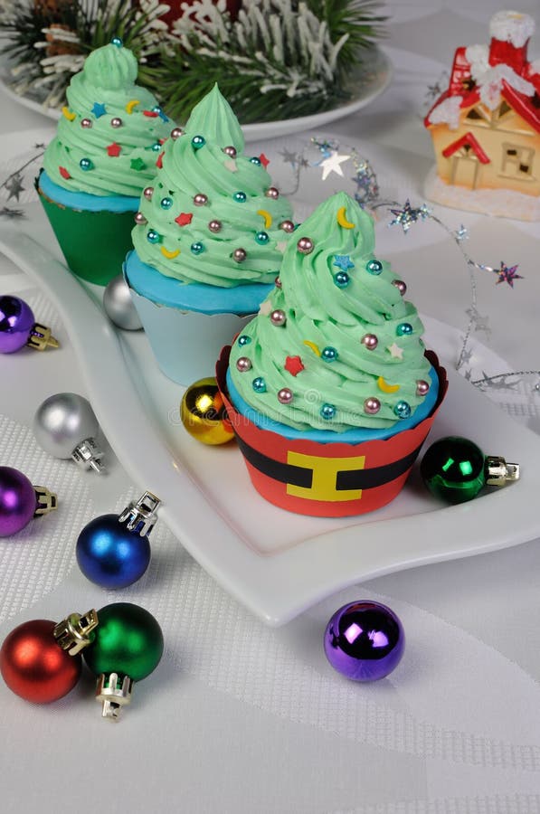 Christmas muffins stock photo. Image of place, settings - 47429676