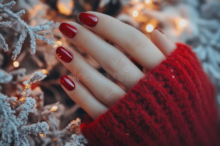 Christmas Nail Design Stock Illustrations – 1,310 Christmas Nail Design ...