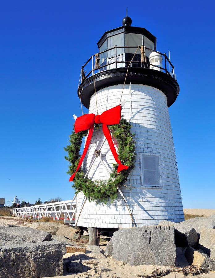 Christmas at Nantucket stock image. Image of island, harbor - 47488139
